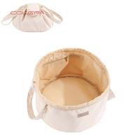 China Polyester Drawstring Cosmetic Bag Large Capacity Makeup Organizer Portable Travel Storage Pouch Cosmetic Bags with Custom LOGO for sale
