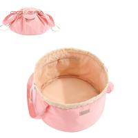 China Polyester Drawstring Cosmetic Bag Large Capacity Makeup Organizer Portable Travel Storage Pouch Cosmetic Bags with Custom LOGO for sale