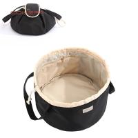 China Polyester Drawstring Cosmetic Bag Large Capacity Makeup Organizer Portable Travel Storage Pouch Cosmetic Bags with Custom LOGO for sale