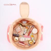 China Polyester Drawstring Cosmetic Bag Large Capacity Makeup Organizer Portable Travel Storage Pouch Cosmetic Bags with Custom LOGO for sale