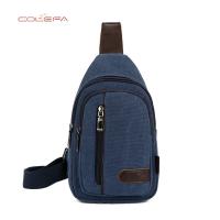 China New Men's Chest Bag Casual Sports Shoulder Canvas Durable Crossbody Chest Bag for Construction Work Wholesale Customized Bags for sale