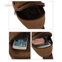 China New Men's Chest Bag Casual Sports Shoulder Canvas Durable Crossbody Chest Bag for Construction Work Wholesale Customized Bags for sale