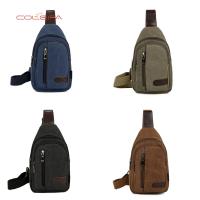 China New Men's Chest Bag Casual Sports Shoulder Canvas Durable Crossbody Chest Bag for Construction Work Wholesale Customized Bags for sale