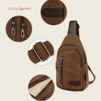 China New Men's Chest Bag Casual Sports Shoulder Canvas Durable Crossbody Chest Bag for Construction Work Wholesale Customized Bags for sale