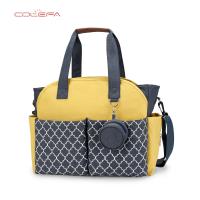 China Colefa 2026 New Handheld Shoulder Mom Bag with Printed Geometric Pattern Pacifier Pouch Maternity Travel Outdoor Mom Bags for sale
