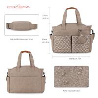 China Colefa 2026 New Handheld Shoulder Mom Bag with Printed Geometric Pattern Pacifier Pouch Maternity Travel Outdoor Mom Bags for sale