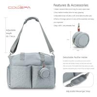 China Customizable LOGO Single-Shoulder Tote Mom Bag with Pacifier Pouch Large-Capacity Multi-Functional Maternity Travel Bag for Moms for sale