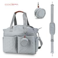China Customizable LOGO Single-Shoulder Tote Mom Bag with Pacifier Pouch Large-Capacity Multi-Functional Maternity Travel Bag for Moms for sale