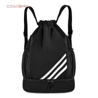 China Oxford Made Large Capacity Basketball Bags Training Backpack Yoga Fitness Outdoor Sports Drawstring Closure Casual Backpacks for sale
