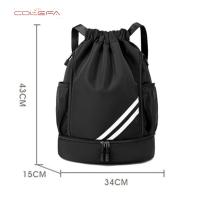 China Oxford Made Large Capacity Basketball Bags Training Backpack Yoga Fitness Outdoor Sports Drawstring Closure Casual Backpacks for sale