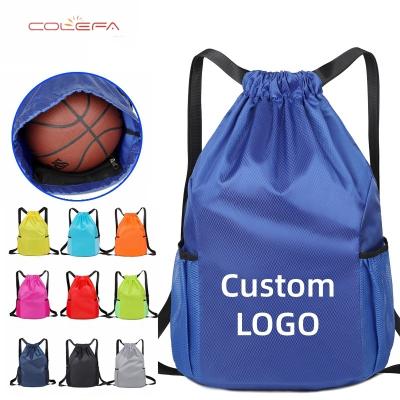 China Oxford Made Large Capacity Basketball Bags Training Backpack Yoga Fitness Outdoor Sports Drawstring Closure Casual Backpacks for sale