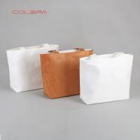 China Custom DuPont Paper Bags Washable Tyvek Paper Tear-Resistant Handle Shopping Bags Eco-Friendly Carriers Logo Printing Available for sale