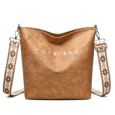 China DuPont Paper Fashion Crossbody Bag for Women New Minimalist Design Commuting Alphabet Shoulder Bag Large Capacity Tyvek Tote Bag for sale