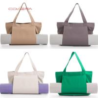 China Colefa 2026 Best-Selling Yoga Pilates Mat Bags Canvas Tote Outdoor Exercise Gear Travel Yoga Mat Shoulder Bag with Custom LOGO for sale