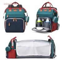 China Wholesale TOP Oxford Backpack Baby Crib Mosquito-Proof Mom Bags Stroller Large Capacity Maternity Bag with Customizable LOGO for sale