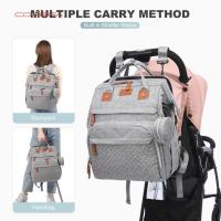 China Wholesale TOP Oxford Backpack Baby Crib Mosquito-Proof Mom Bags Stroller Large Capacity Maternity Bag with Customizable LOGO for sale