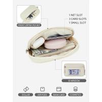 China 2026 New Customizable Best-Selling Polyester Mini Pleated Checkered Handbag with Transparent PVC Window Coin Purse Clutch for sale