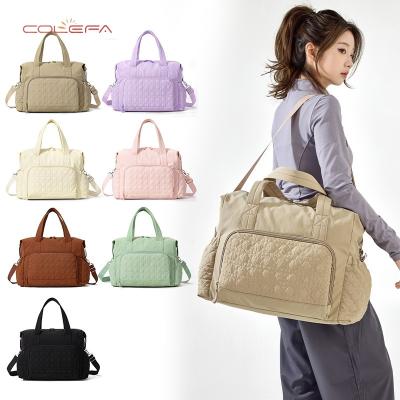China New Custom Nylon Fashion Large Capacity Travel Bag with Wet/Dry Separation Crossbody Yoga Fitness Bag & Handheld Diaper Bag for sale