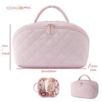 China Customized Polyester Women's Large Capacity Cosmetic Bags New Style Makeup Organizer Travel-Friendly Portable Toiletry Pouch for sale