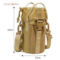 China Nylon Multi-Function Portable Water Bottle Bag Outdoor Sports Large Capacity Crossbody Bottle Bag Wholesale with Custom LOGO for sale