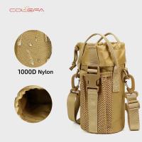 China Nylon Multi-Function Portable Water Bottle Bag Outdoor Sports Large Capacity Crossbody Bottle Bag Wholesale with Custom LOGO for sale