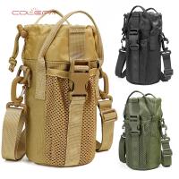 China Nylon Multi-Function Portable Water Bottle Bag Outdoor Sports Large Capacity Crossbody Bottle Bag Wholesale with Custom LOGO for sale