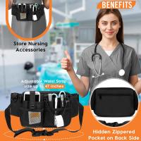 China Oxford Waterproof Nurse Waist Bag Tool Kit Multi-Pocket Medical Supplies for Healthcare Workers Doctor's Work Waist Bag for sale