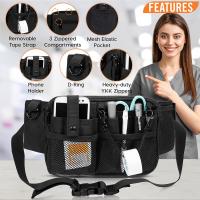 China Oxford Waterproof Nurse Waist Bag Tool Kit Multi-Pocket Medical Supplies for Healthcare Workers Doctor's Work Waist Bag for sale