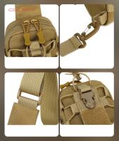 China New Customized LOGO Oxford Outdoor Sports Water Bottle Pouch Crossbody Phone Chest Bag Shoulder Strap Small Cup Chect Bags for sale