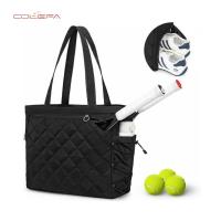 China New Polyester Multi-Functional Tennis Tote Bag with Shoe Compartment Extra-Large Quilted Pickleball Bag Universal Sports Bag for sale