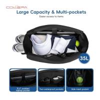 China New Polyester Multi-Functional Tennis Tote Bag with Shoe Compartment Extra-Large Quilted Pickleball Bag Universal Sports Bag for sale