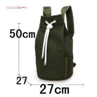 China New Thickened Canvas Drawstring Backpack Large Capacity Bucket Bag for Sports Fitness and Cycling Direct from Manufacturer for sale