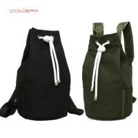 China New Thickened Canvas Drawstring Backpack Large Capacity Bucket Bag for Sports Fitness and Cycling Direct from Manufacturer for sale