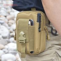 China 600D Oxford Camo Design Sports Waist Bag for Men Running Waist Pouch 5.5/6-inch Phone Case Waterproof Bag for Outdoor Use for sale