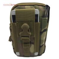 China 600D Oxford Camo Design Sports Waist Bag for Men Running Waist Pouch 5.5/6-inch Phone Case Waterproof Bag for Outdoor Use for sale