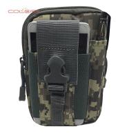 China 600D Oxford Camo Design Sports Waist Bag for Men Running Waist Pouch 5.5/6-inch Phone Case Waterproof Bag for Outdoor Use for sale