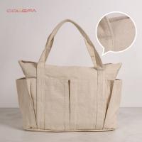 China 2026 Fabric Casual Tote Travel Bag Solid Color Canvas Handheld Bag Minimalist Large Capacity Sports Fitness Tote Bag with LOGO for sale