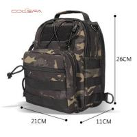 China Camo Pattern Design Chest Bag Waterproof 900D Oxford Fabric Multi-Functional Outdoor Chest Bag Cycling & Hiking Crossbody Bag for sale