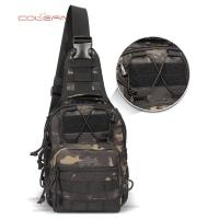 China Camo Pattern Design Chest Bag Waterproof 900D Oxford Fabric Multi-Functional Outdoor Chest Bag Cycling & Hiking Crossbody Bag for sale