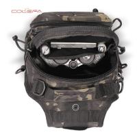 China Camo Pattern Design Chest Bag Waterproof 900D Oxford Fabric Multi-Functional Outdoor Chest Bag Cycling & Hiking Crossbody Bag for sale
