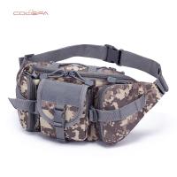 China Oxford Camo Pattern Waist Bag Outdoor Men's Large Capacity Waterproof Waist Bag Cycling Travel Running Multifunctional Bag for sale