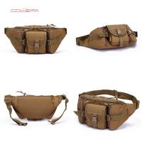 China Oxford Camo Pattern Waist Bag Outdoor Men's Large Capacity Waterproof Waist Bag Cycling Travel Running Multifunctional Bag for sale