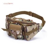 China Oxford Camo Pattern Waist Bag Outdoor Men's Large Capacity Waterproof Waist Bag Cycling Travel Running Multifunctional Bag for sale