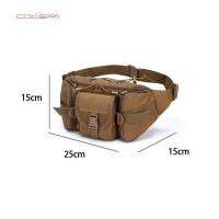 China Oxford Camo Pattern Waist Bag Outdoor Men's Large Capacity Waterproof Waist Bag Cycling Travel Running Multifunctional Bag for sale