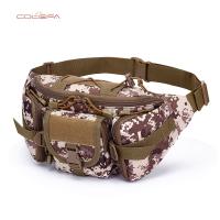 China Oxford Camo Pattern Waist Bag Outdoor Men's Large Capacity Waterproof Waist Bag Cycling Travel Running Multifunctional Bag for sale