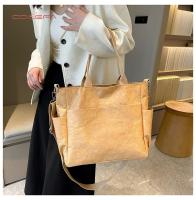 China DuPont/Tyvek Paper Tote Bag Washable Wrinkle-Resistant Tear-Proof Paper Bag Trendy Vintage Eco-Friendly Handheld Shoulder Bag for sale