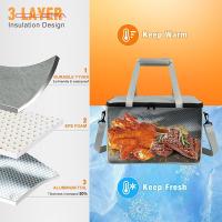 China Factory Direct DuPont/Tyvek Paper BBQ Insulated Bag with Zipper Opening Large Capacity Meat Beverage Storage Insulated Bag for sale