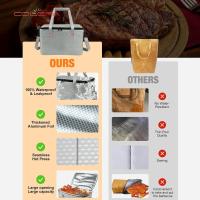 China Factory Direct DuPont/Tyvek Paper BBQ Insulated Bag with Zipper Opening Large Capacity Meat Beverage Storage Insulated Bag for sale