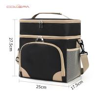 China Hot-selling Insulated Lunch Bag Oxford Made Thickened Double-Layer Minimalist Outdoor Crossbody Ice Bag Handheld Lunch Box Bags for sale