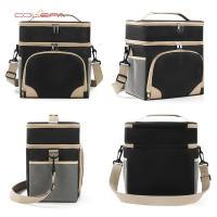 China Hot-selling Insulated Lunch Bag Oxford Made Thickened Double-Layer Minimalist Outdoor Crossbody Ice Bag Handheld Lunch Box Bags for sale